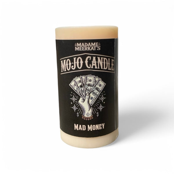 Mad Money Mojo Candle - Madame Meerkat's Cabinet of Curiosities
