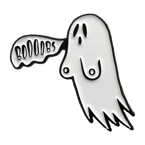 Boooooobs! Ghost Pin - Madame Meerkat's Cabinet of Curiosities